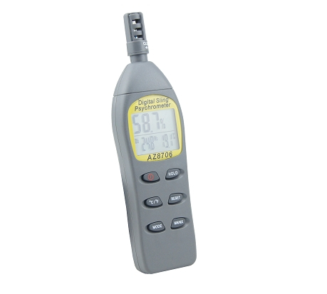 AZ 8706 Digital Pocket Type Psycrometer with External Temperature Probe ...