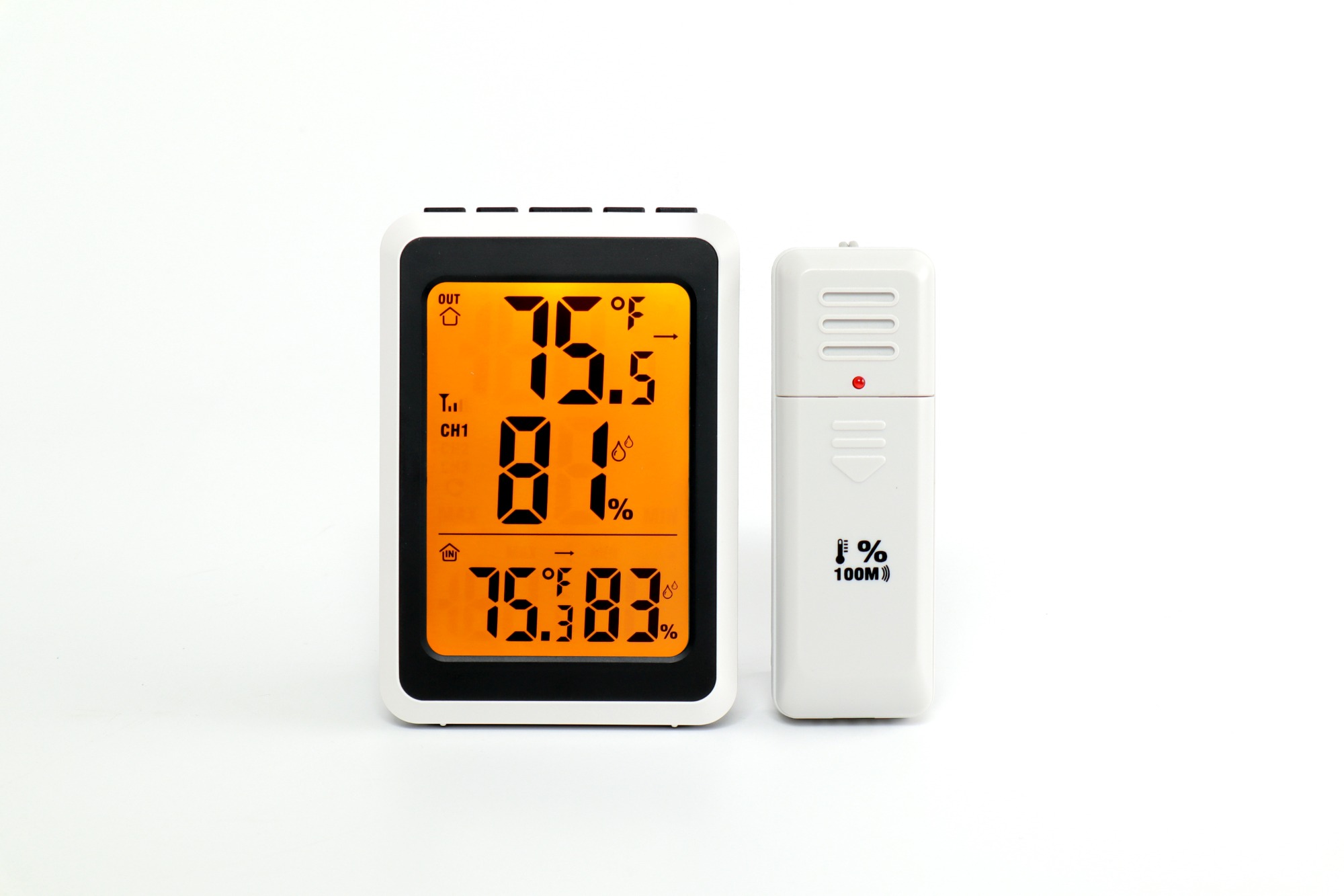 Factory Newest Indoor Outdoor Thermometer Temperature Monitor with USB ...