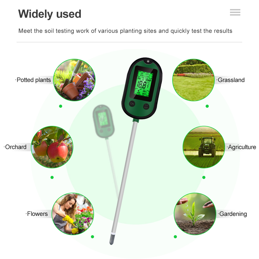 Soil-M03S Garden Soil Moisture Tester Plant Soil Electronic Hygrometer ...