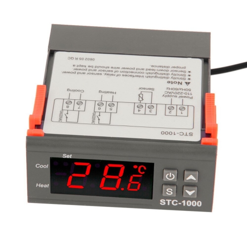 STC-1000 Digital Temperature Controller Thermostat with Probe -50~99C 220 V Aquarium w/Sensor ...