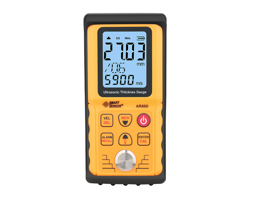 Ultrasonic thickness gauge Digital sheet metal Measuring range: 1.0 to ...