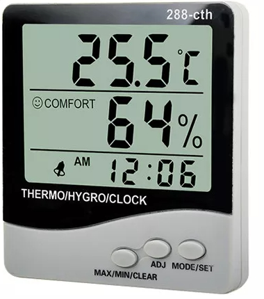 Digital LCD Indoor Convenient Temperature Sensor Humidity Meter ...