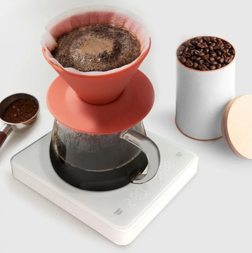 3kg 0.1gram Timer Function kitchen Scale PC Platform Digital White Mini ...