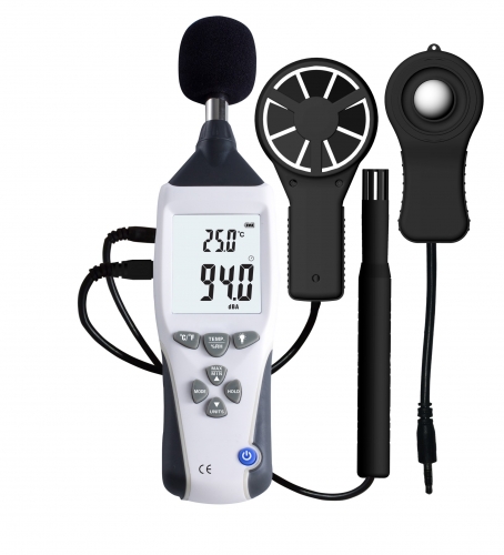 YH-965 5 in 1 Multifunctional Environment Meter Light Meter Sound Level ...
