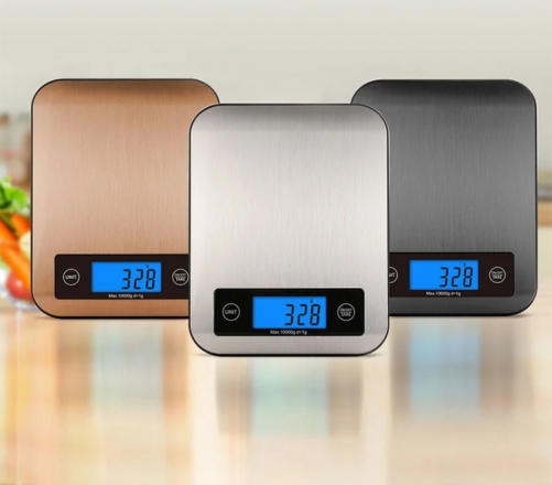 Mini 10kg 22lb Capacity Kitche Scale Digital Stainless Steel Rose gold ...