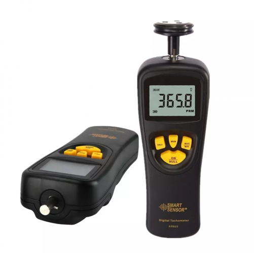 AR925 SMART SENSOR 0.5~19999 RPM Contact Digital Tachometer Rotation Meter with LCD Backlight ...