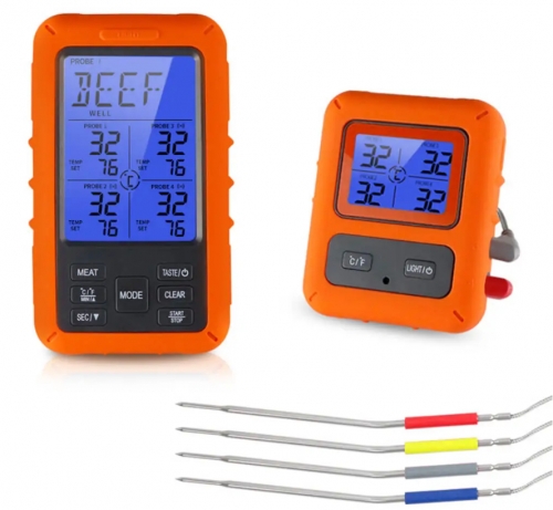 KT-104 Wireless Digital Meat Thermometer Remotely Monitored Food ...