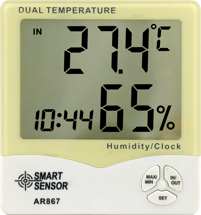 AR867 Humidity Temperature Meter -10℃~50℃( indoor) 20%RH~99%RH,Digital ...