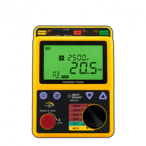 AR3123 High Voltage Insulation Tester 250V / 500V / 1000V / 2500V ...