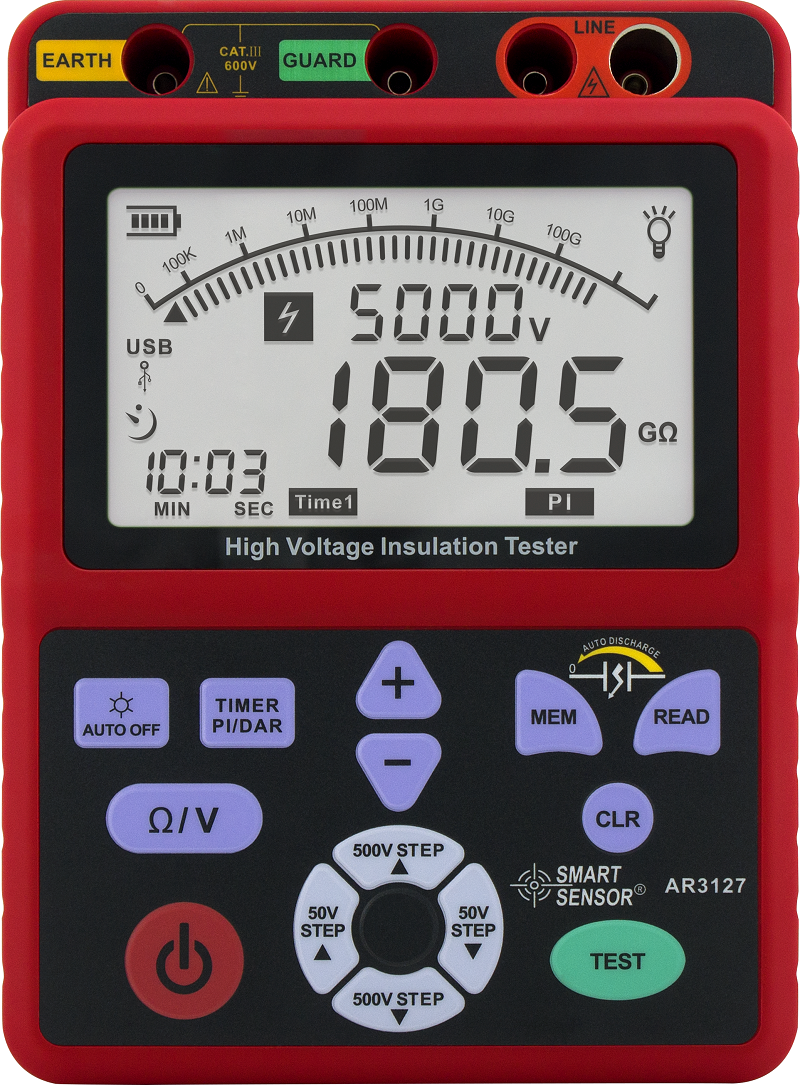 AR3127 High Voltage Insulation Tester,Multimeters