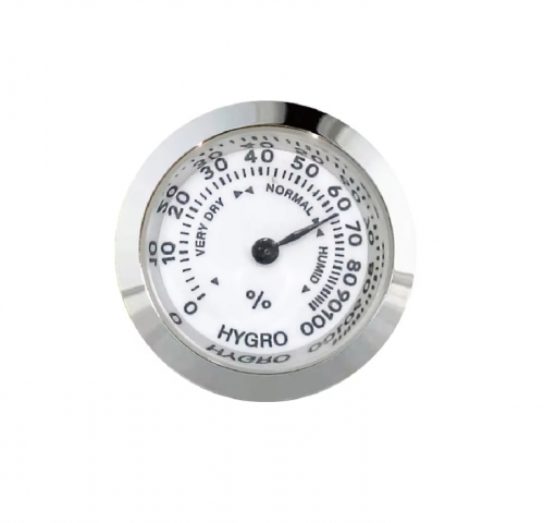 Mini Round Cigar Hygrometer High Moisture Meter Tobacco Humidor ...