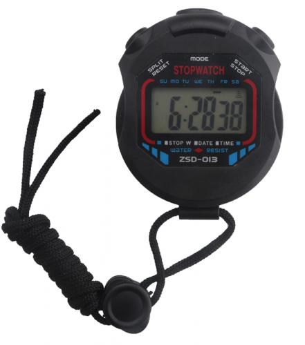 ZSD-013 Handheld Digital LCD Chronograph Sports Counter Stopwatch Timer ...