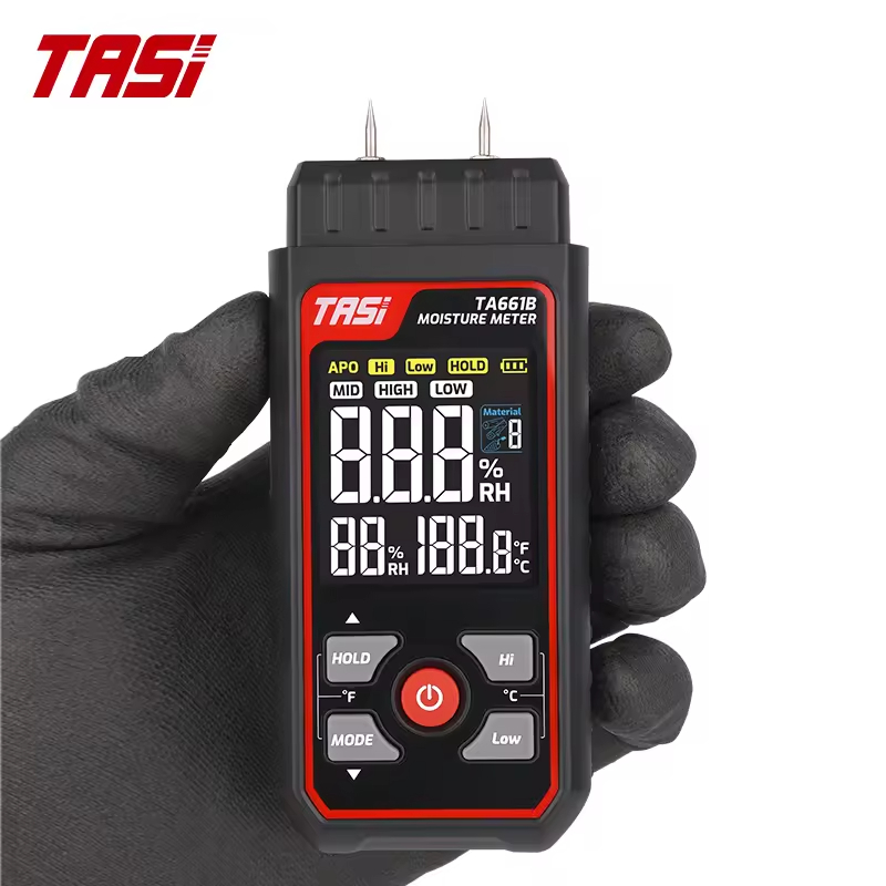 TASI TA661A High Precision Digital Moisture Meter for Wood, Grain ...