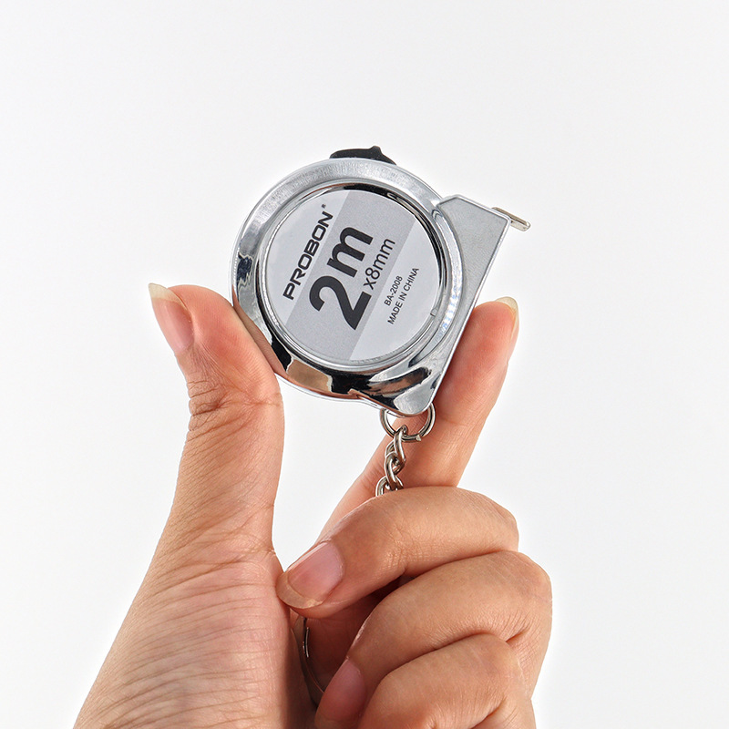 PRO-2M Hot Sale Mini Steel Measuring Tape Keychain 2m Portable Small ...