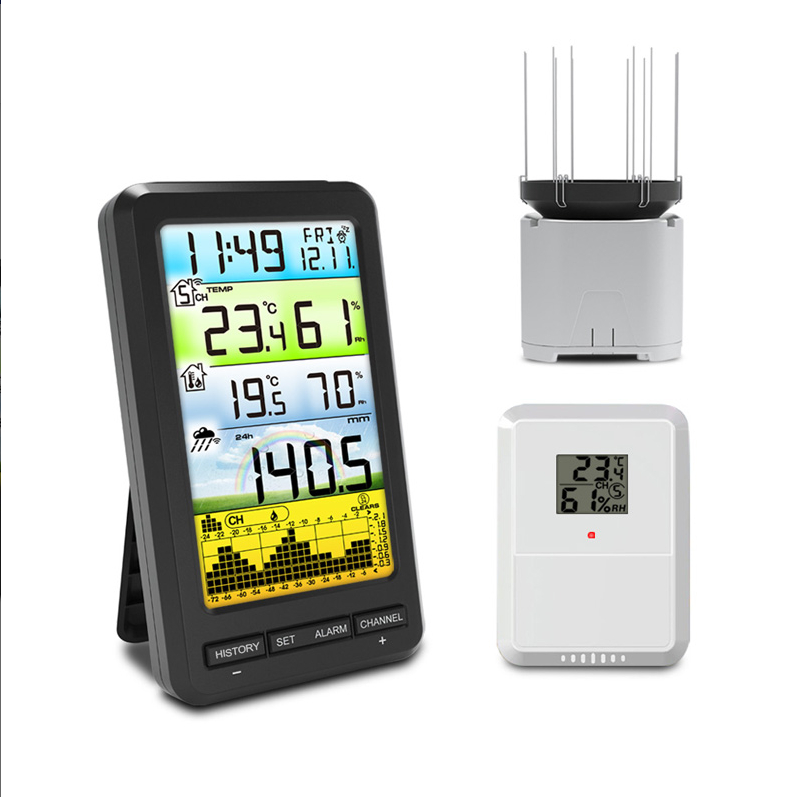FT0207 Wireless Weather Station Rain Gauge,Weather Station